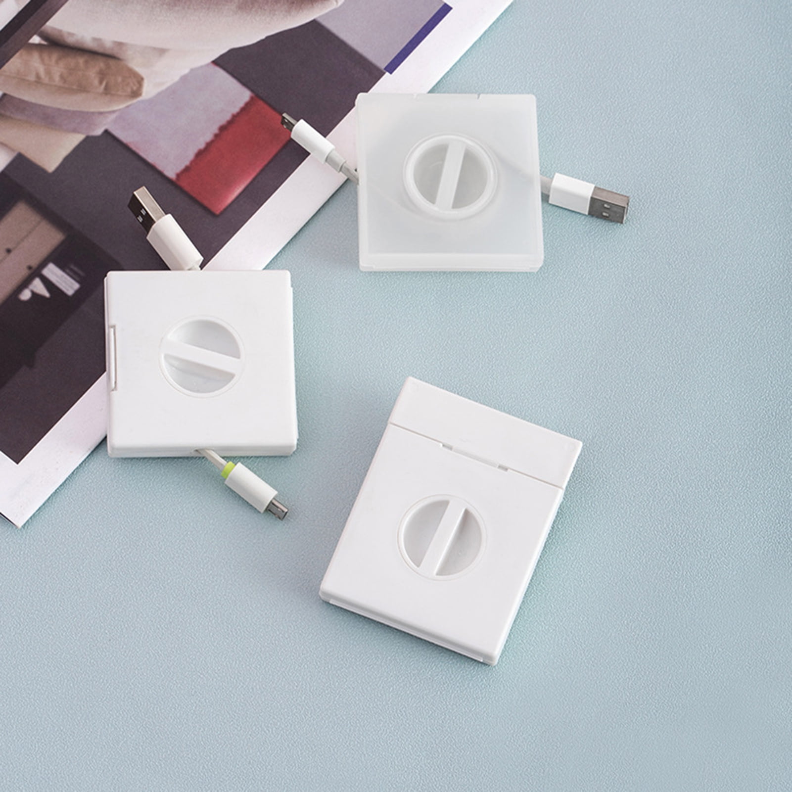 NIBOLOG Wire Organizer Portable Rotatable PP Multifunction Cord ...