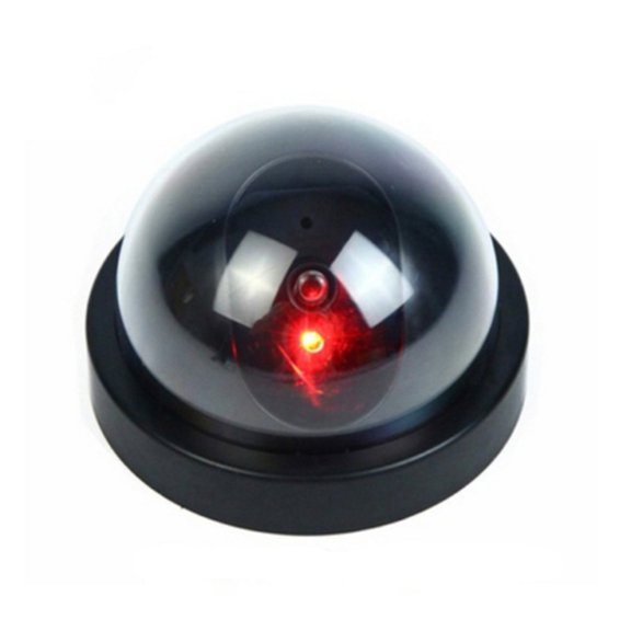 MaximalPower Fake CCTV Security Dummy Dome Camera with Red LED Light ...