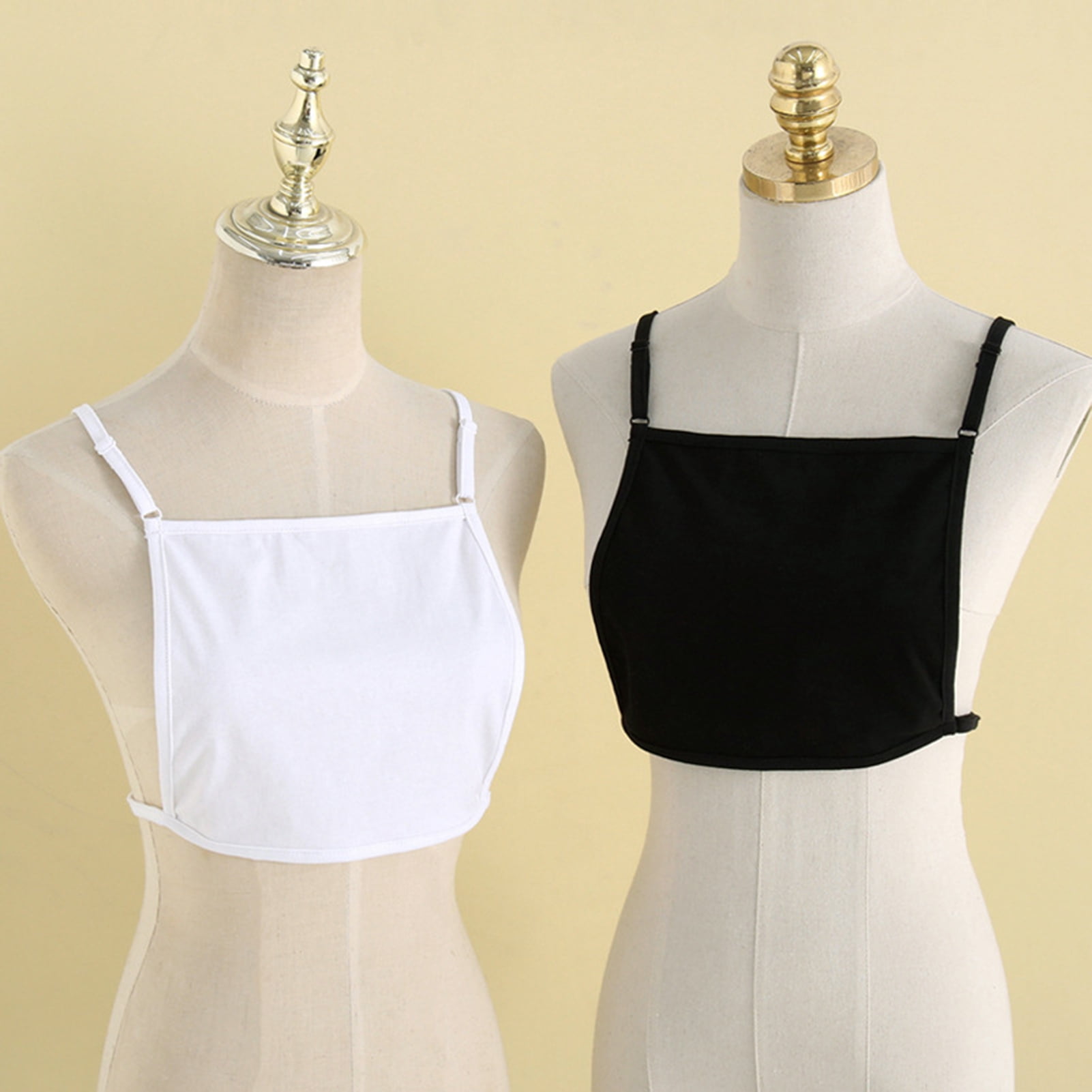Nibolog Women Anti Exposure Chest Wrap Backless Invisible Mock Camisole