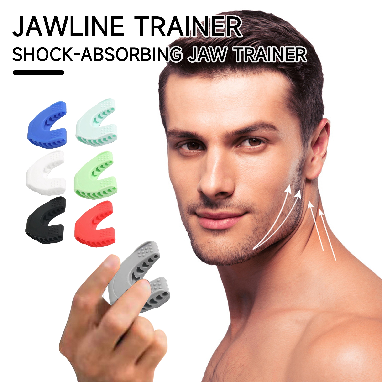 NIBOLOG Women Jaw Exerciser with Clear Storage Box Food Grade Silicone ...