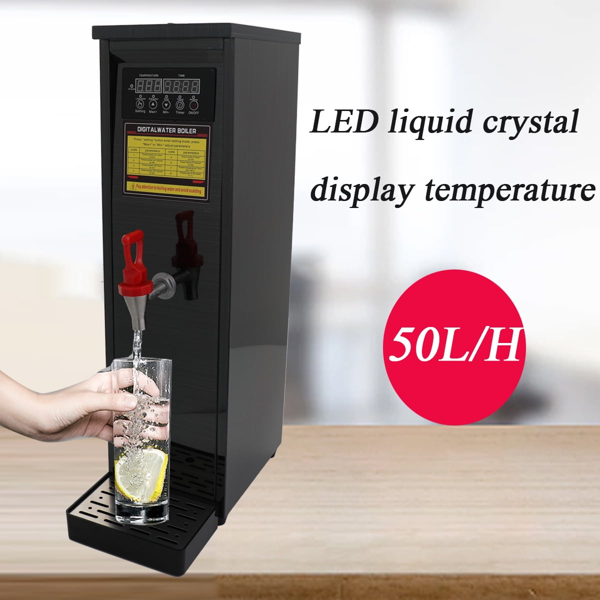 NICCOO 12L Electric Water Boiler Commercial Use Kitchen Bar Water ...