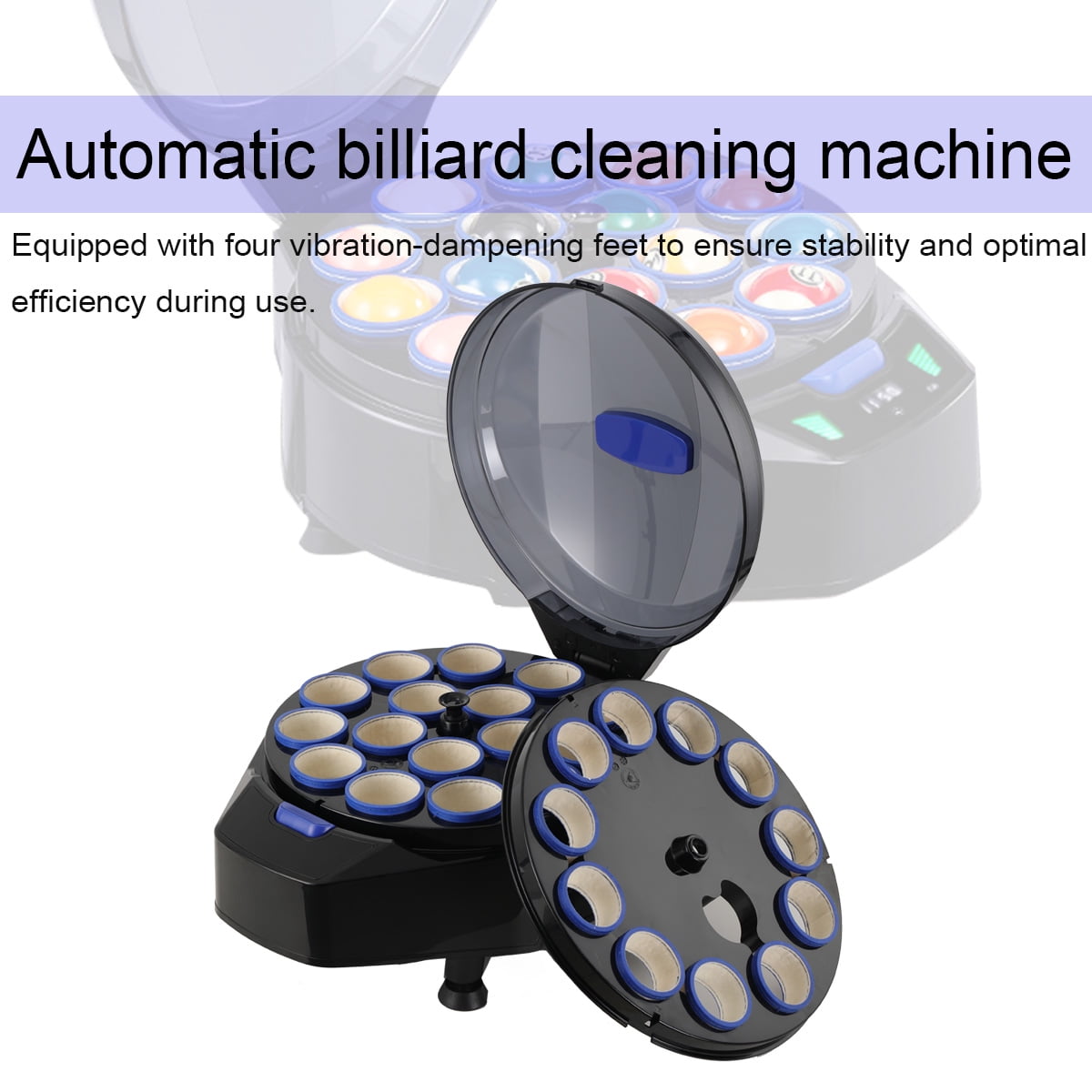 NICCOO 16/22 Balls Automatic Billiard Ball Cleaner 180W Electric ...