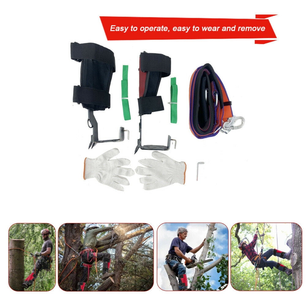 NICCOO 550 lb Upright Tree Climbing Gear with Manganese Steel Spikes ...