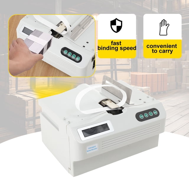 NICCOO Automatic Small Banknote Binding Machine Strapping Bundling ...