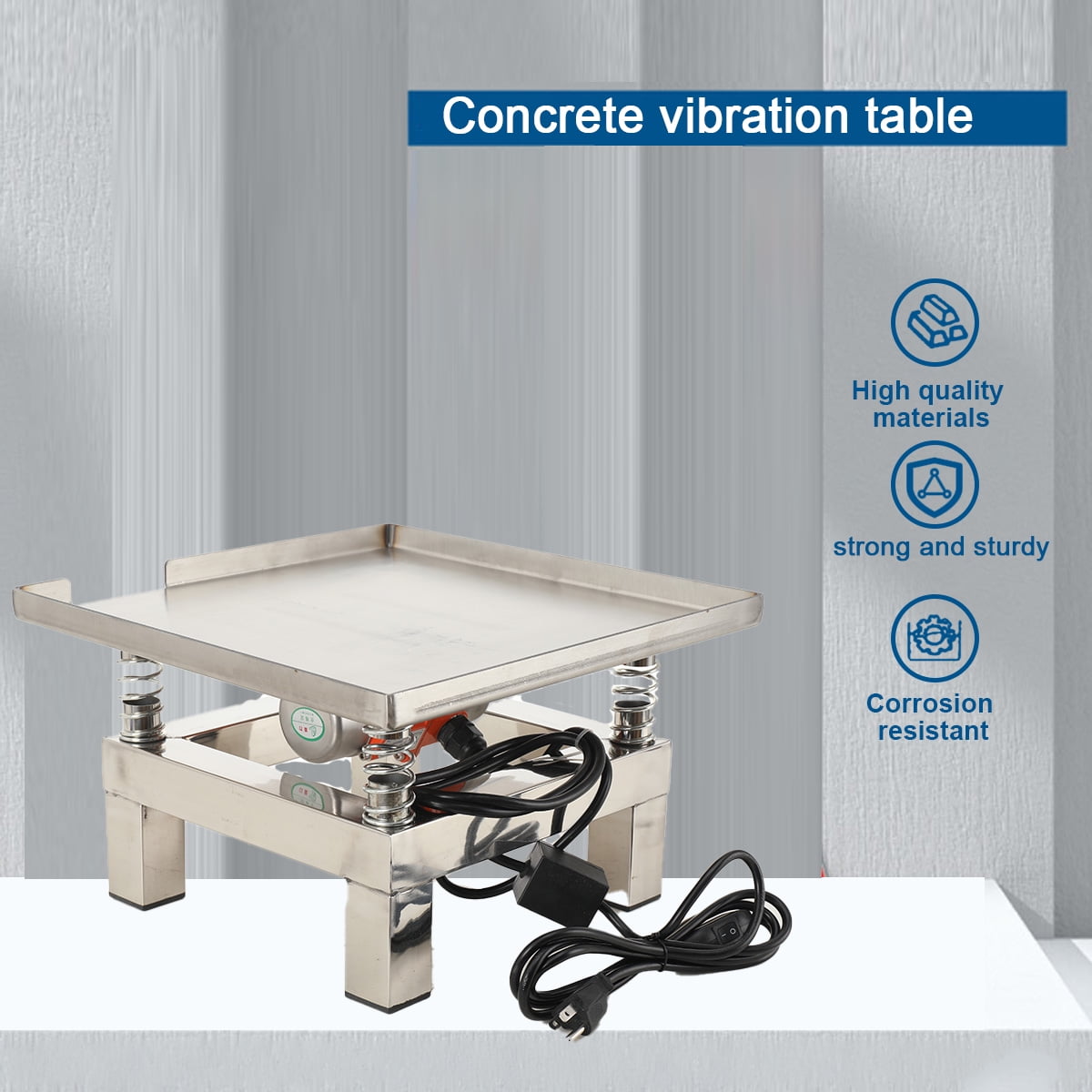 NICCOO Concrete Vibrating Table Vibration Test Bench Test Block ...