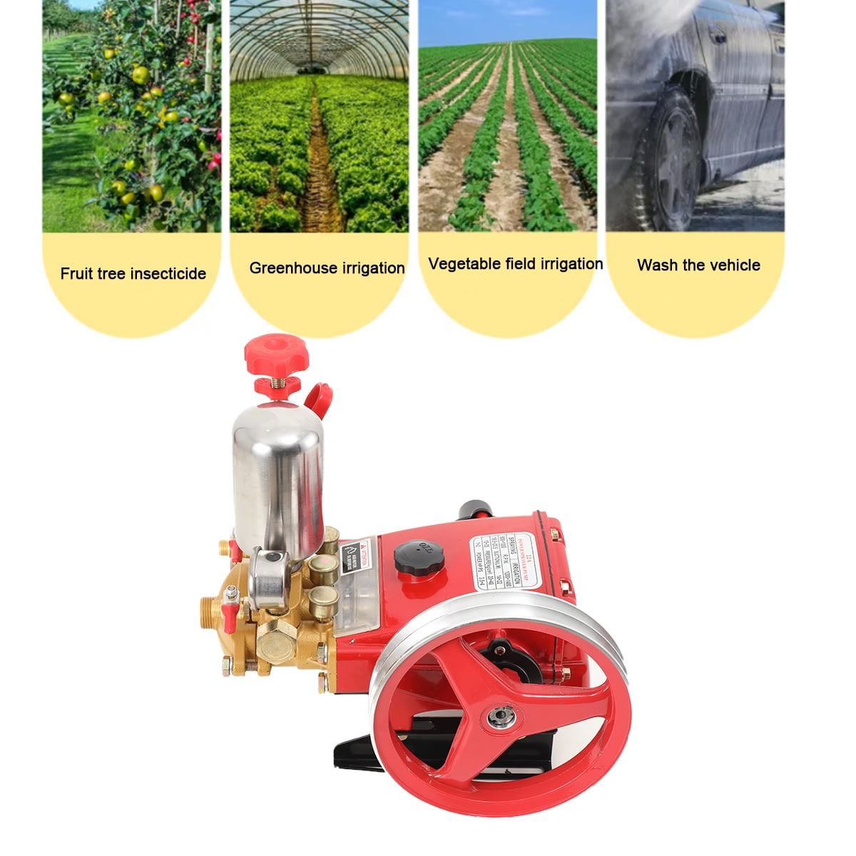NICCOO High Pressure Triplex Cylinders Plunger Pump Agricultural Motor ...