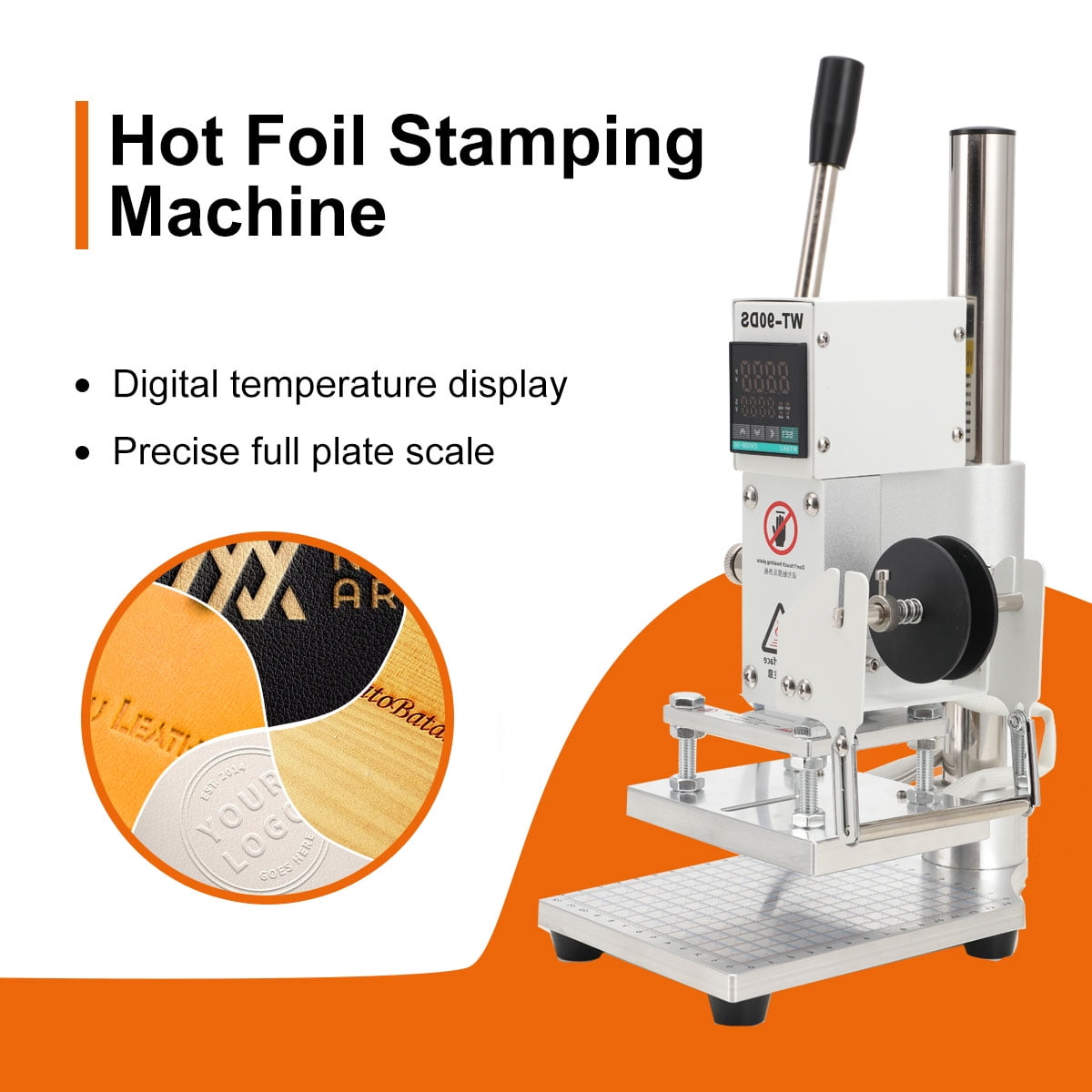 NICCOO Hot Gold Foil Embossing Stamping Machine for Leather Logo Tipper ...