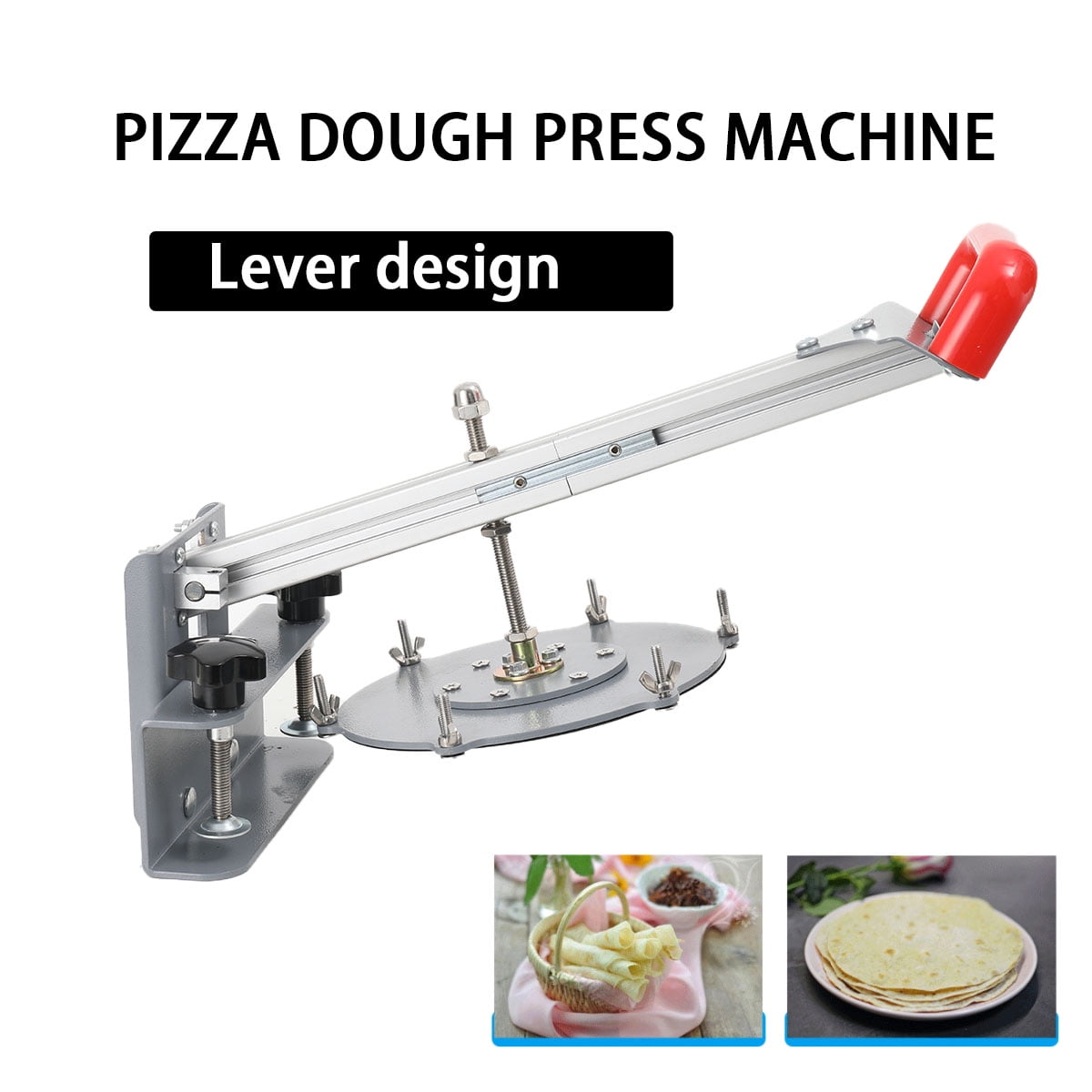 NICCOO Manual Pizza Dough Press Machine, 9 inch Household Pizza Pastry ...