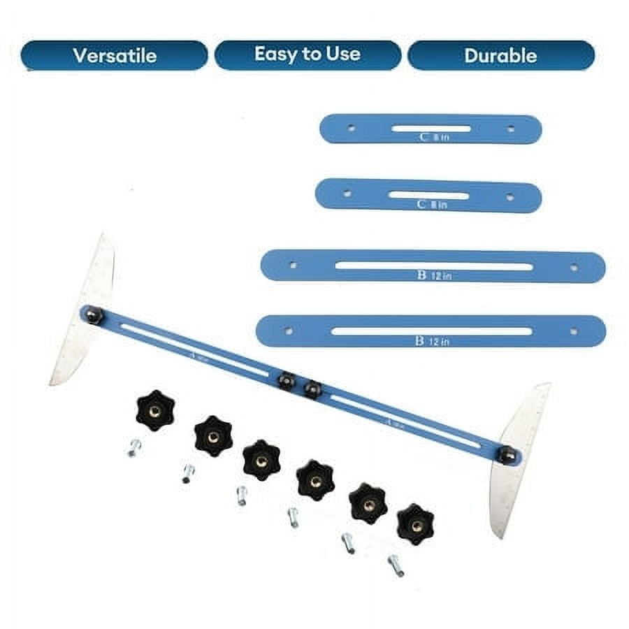 NICCOO Multifunctional Stair Tread Template Tool Jig Gauge with Scale ...