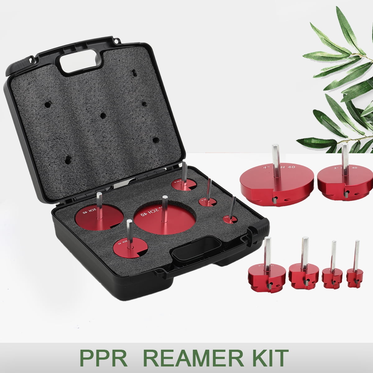 NICCOO Plastic PVC Pipe Fitting Reamer 6 Piece PVC Fitting Saver Kit Fit into Standard 1/2 ...