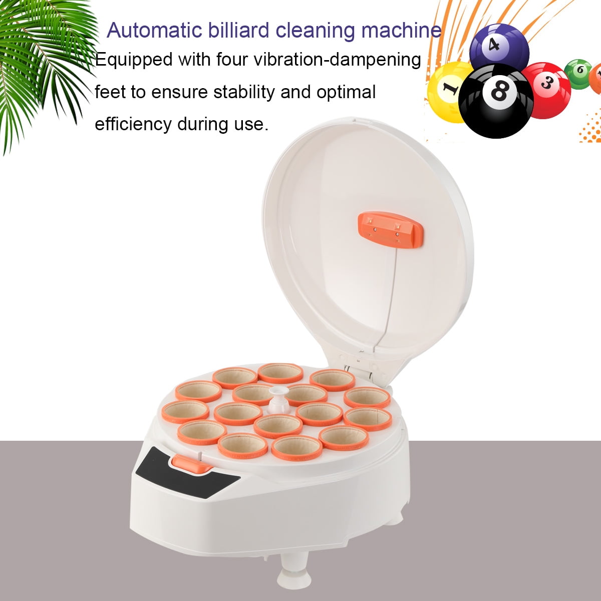 NICCOO Pool Ball Cleaner Machine Automatic Pool Ball Polisher ...