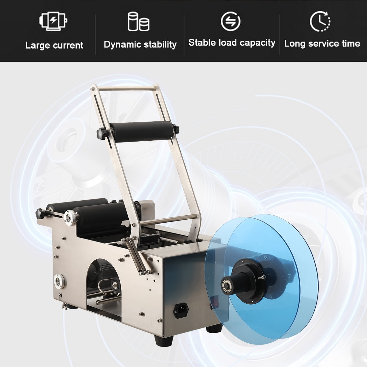 NICCOO Semi-Automatic Labeling&Coding Machine Round Bottle Jar Label ...