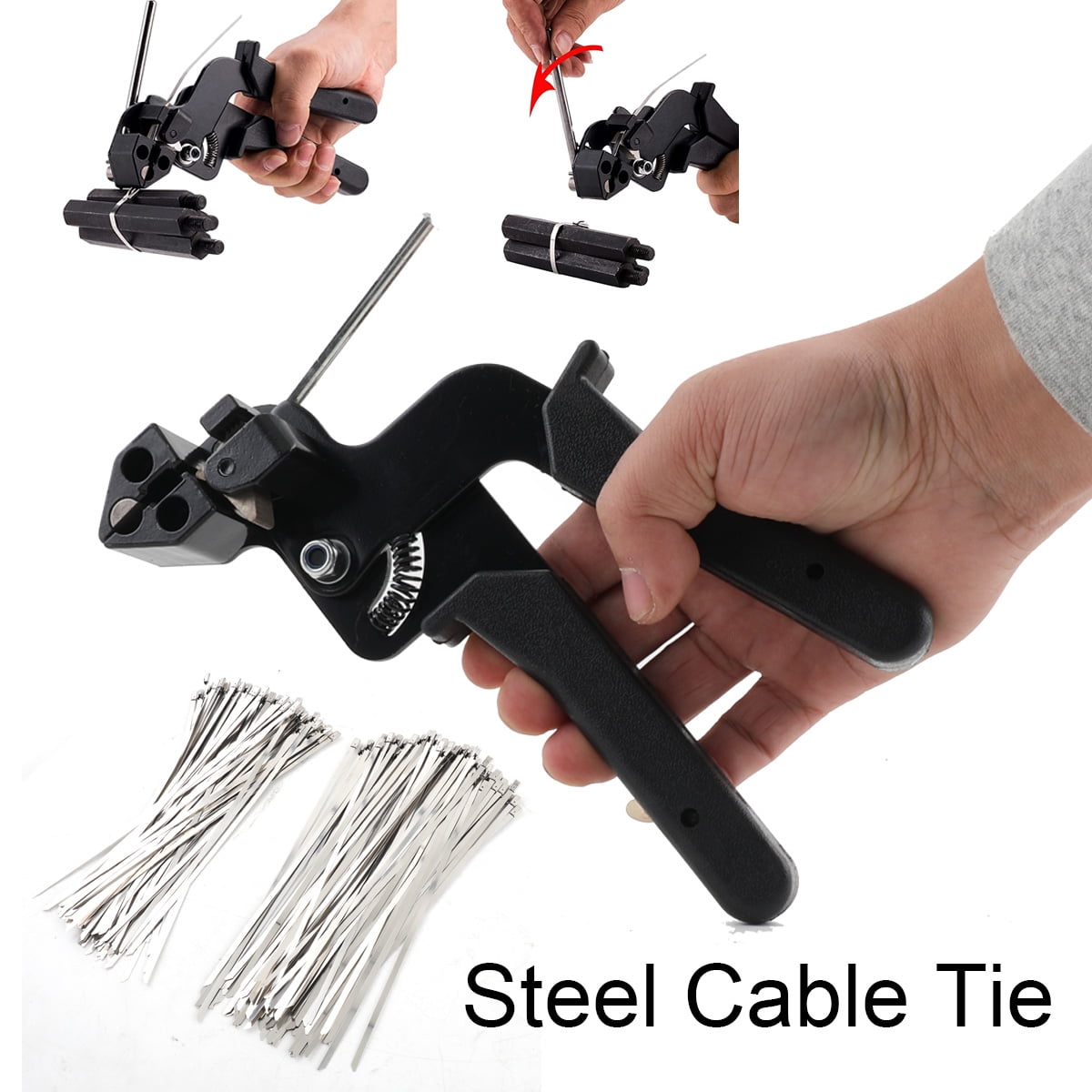 NICCOO Stainless Steel Zip Ties Cutter Tool Zip Tie Tension Tool, for ...