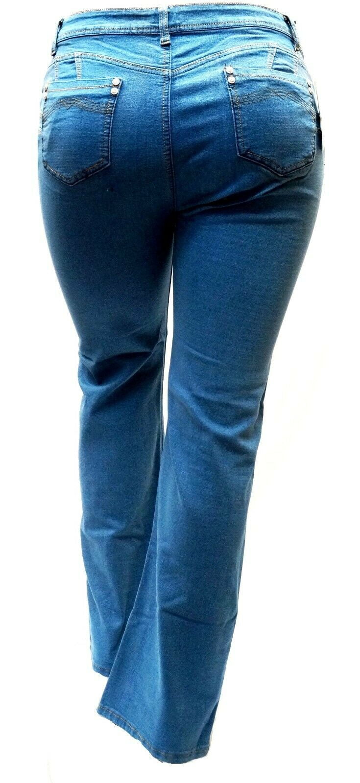 NICE & CHIC WOMEN'S PLUS SIZE denim jeans Straight Bootcut - Walmart.com