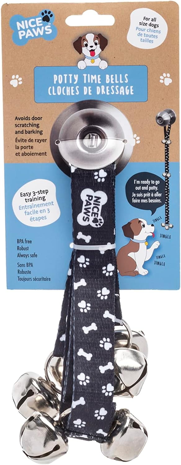 NICE PAWS Dog Door Bell - 7 Extra Loud Dog Door Bells for Potty ...
