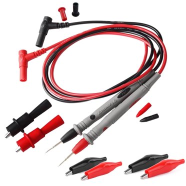10 Piece Set of Alligator Test Leads - 20" Long - Walmart.com