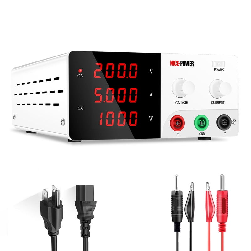 NICE-POWER DC Power Supply Variable 200V 5A 1000W High Power Bench ...