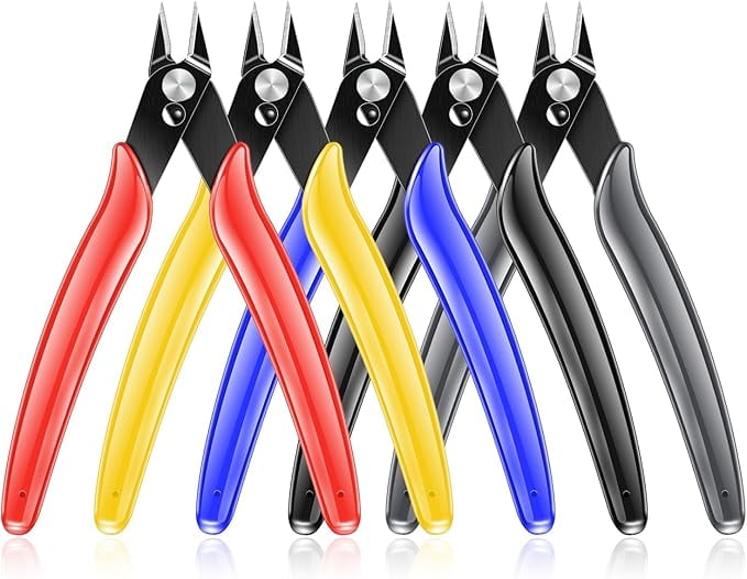 NICE-POWER Wire Cutter, 5 Inch Professional Small Wire Cutters Electronic Flush Cutter Carbon ...