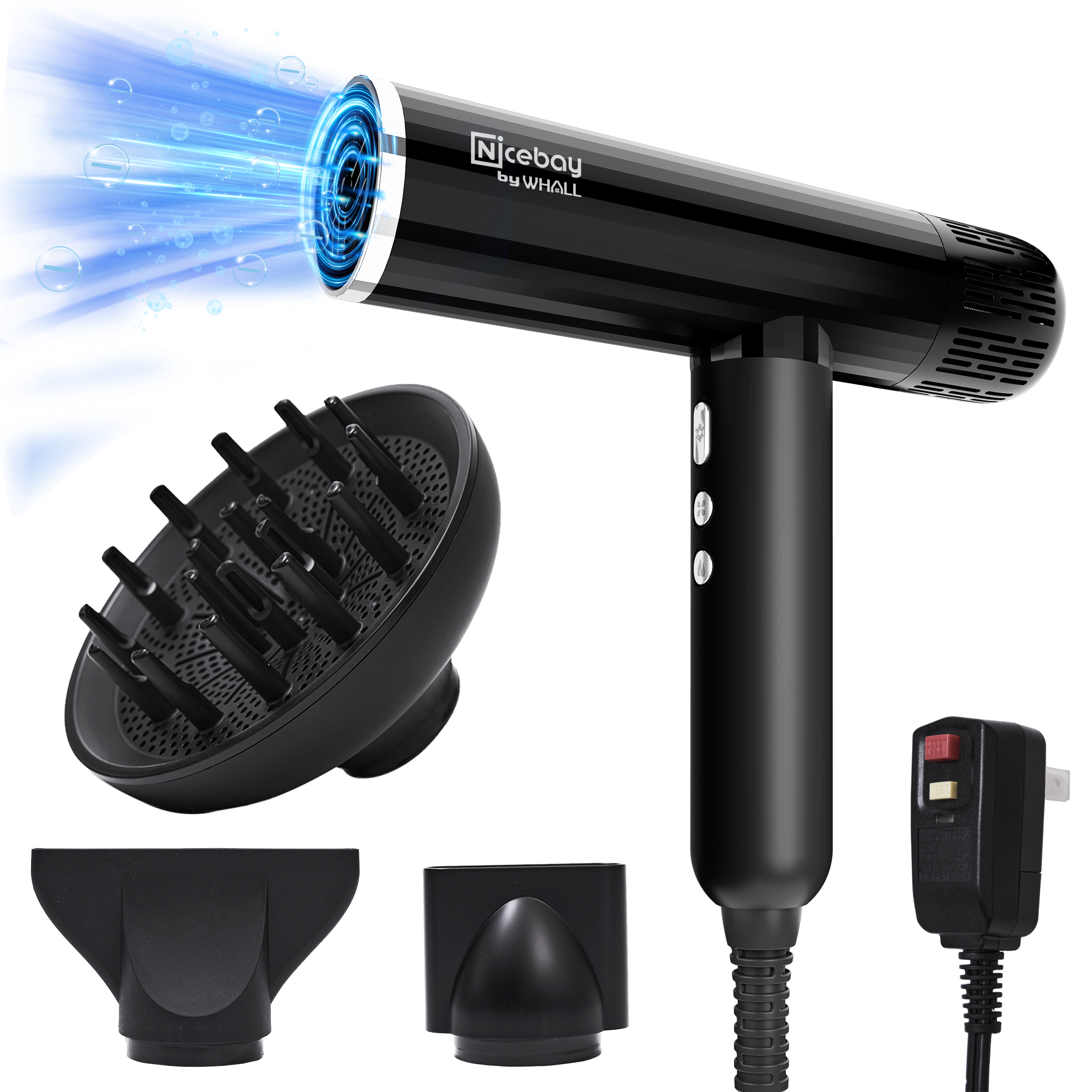 Conair BB075W Pro Blackbird Hair Dryer 2000 Watt - Walmart.com