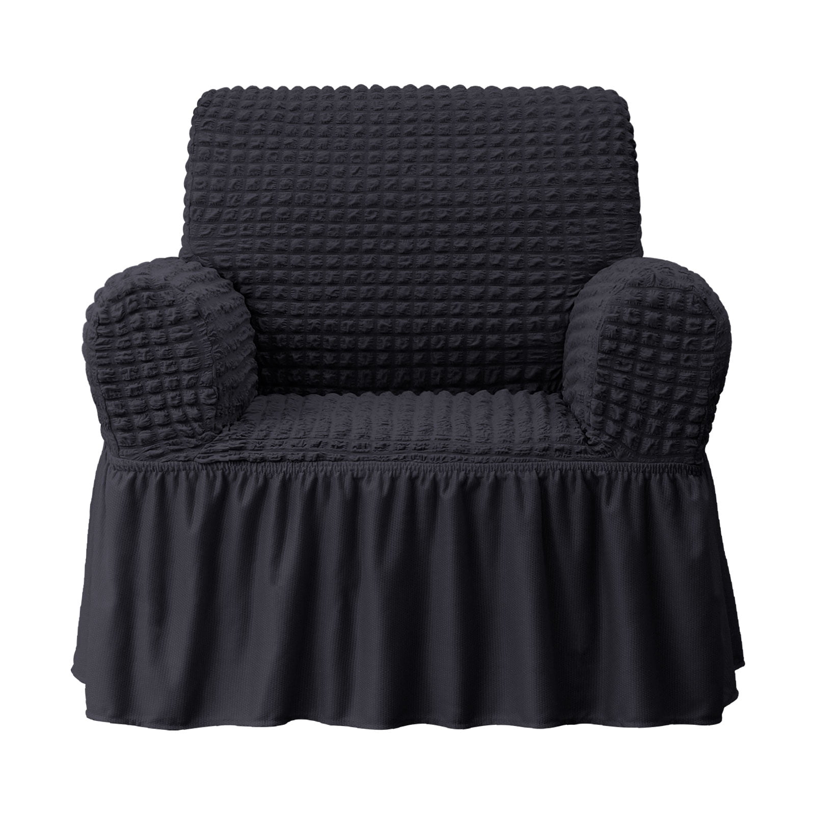 NICEEC Armchair Slipcover Black Armchair Covers 1 Piece Easy Fitted ...