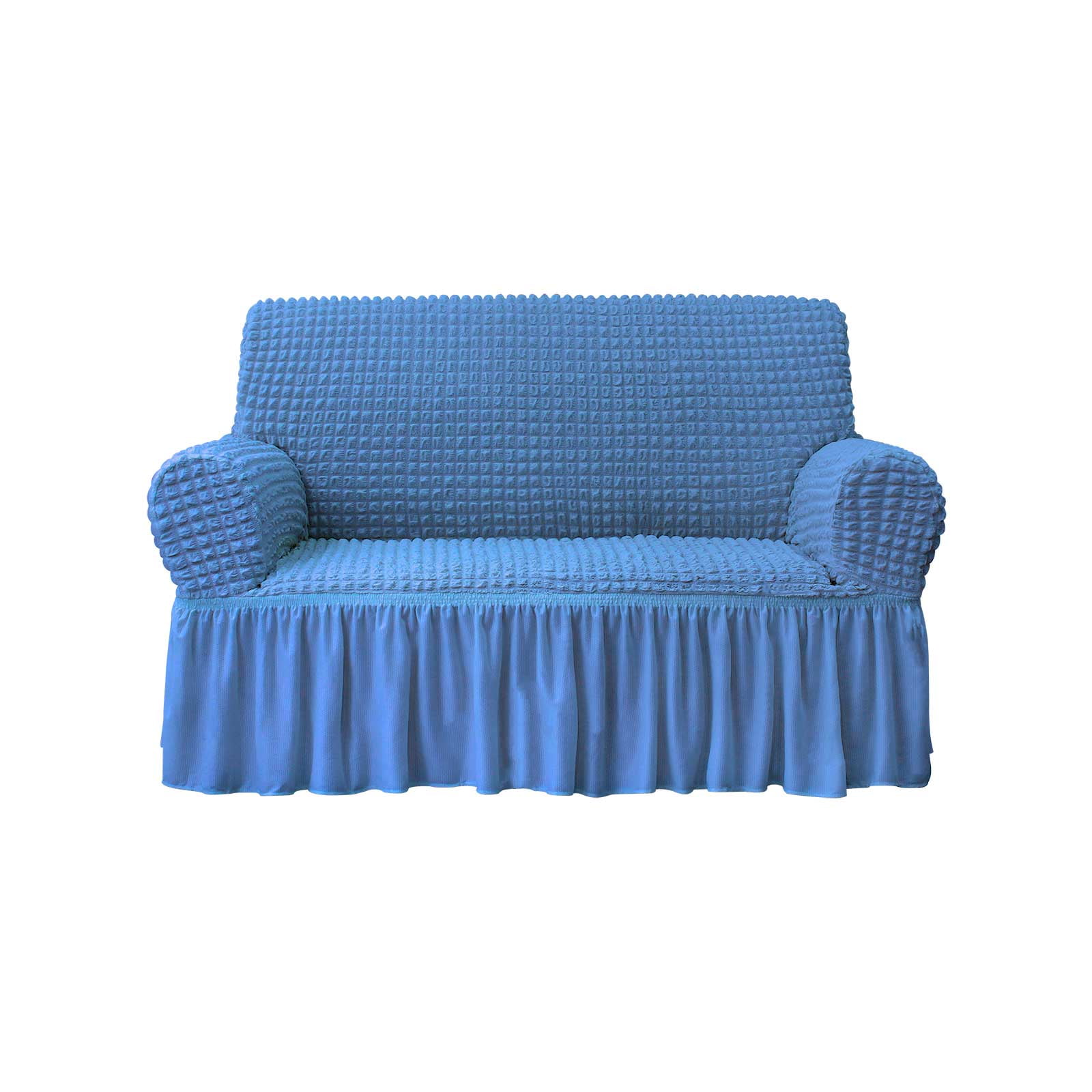 NICEEC Loveseat Slipcover Blue Loveseat Cover 1 Piece Easy Fitted Sofa ...