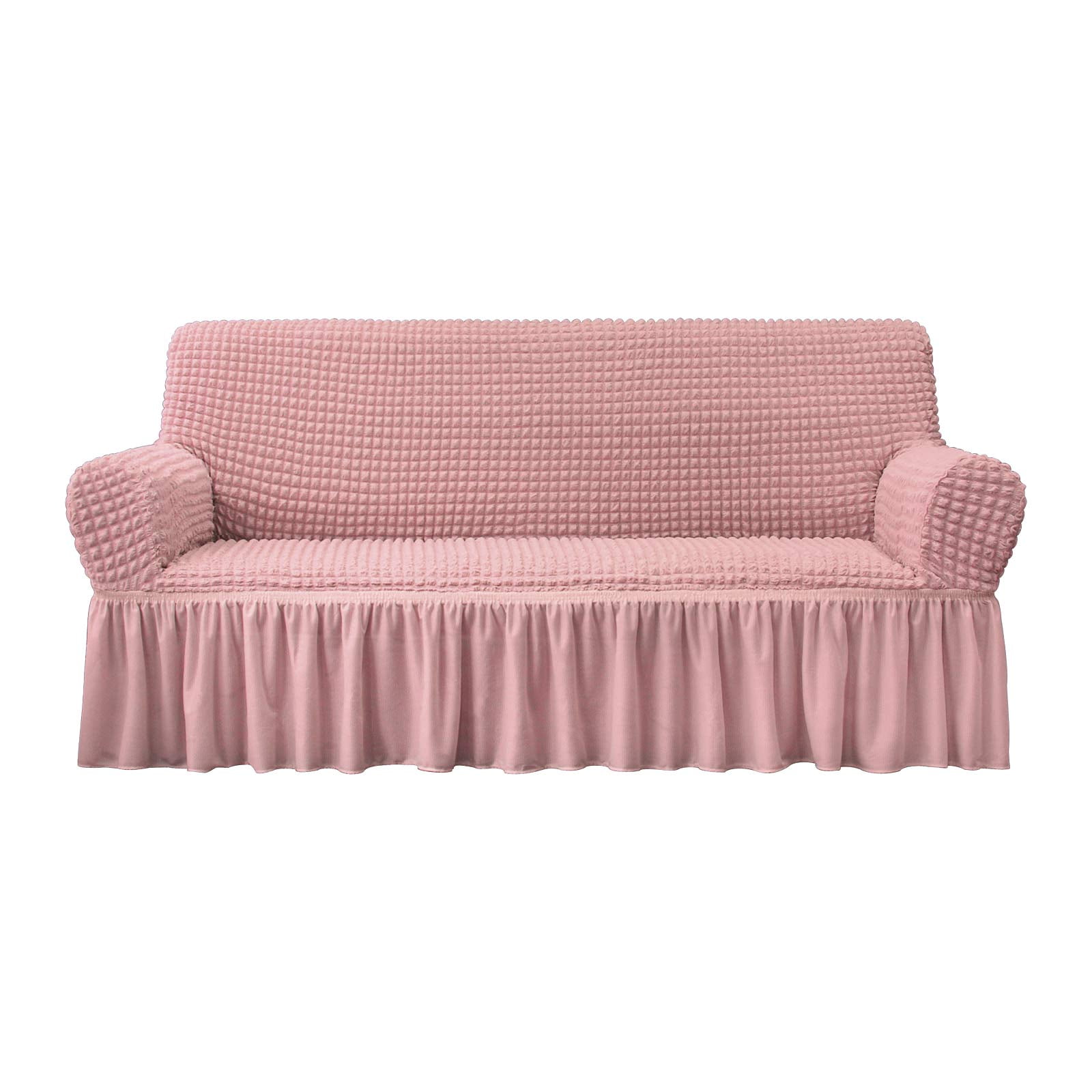 NICEEC Sofa Slipcover Pink Sofa Cover 1 Piece Easy Fitted Sofa Couch ...