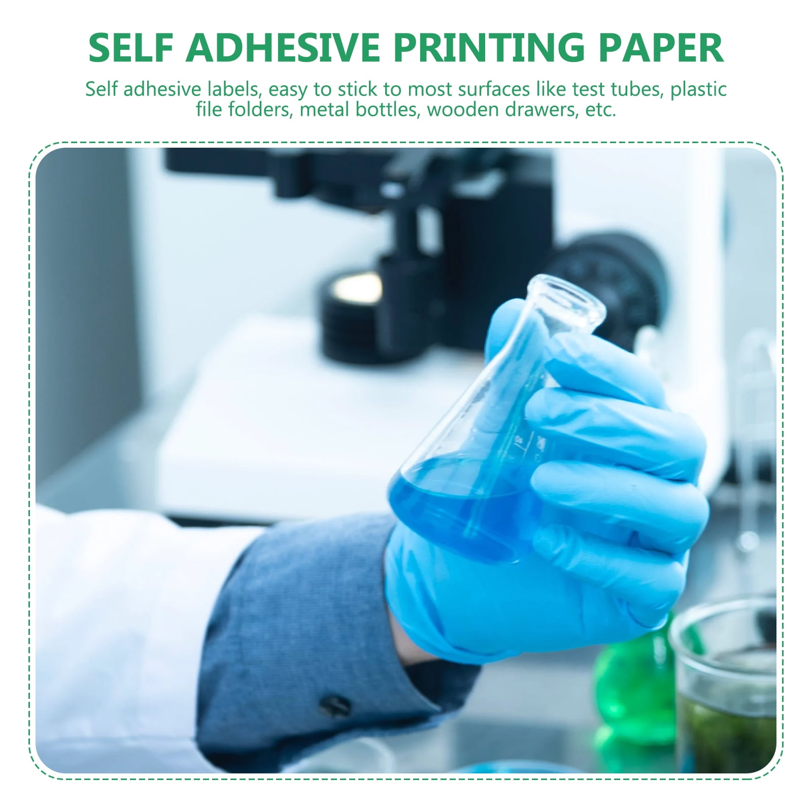 NICEMAL 1 Roll of 3000Pcs Test Tube Labels Self Adhesive Stickers ...