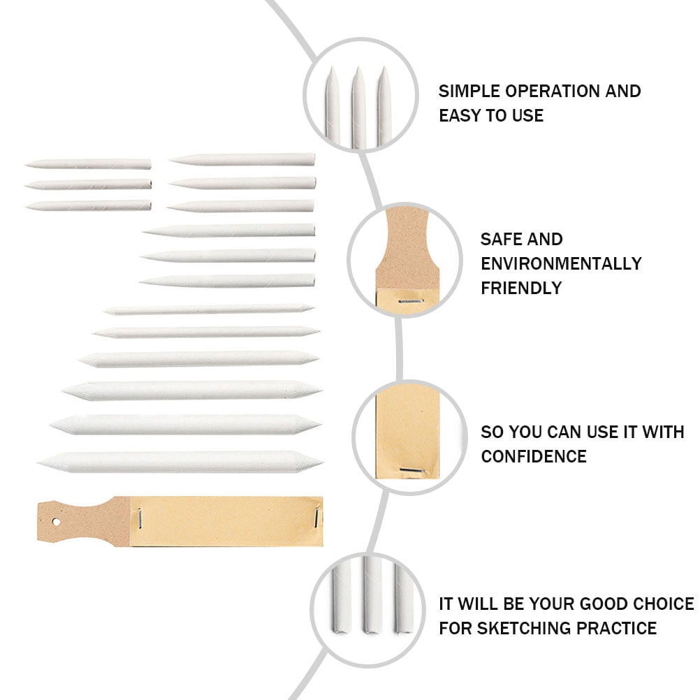 NICEMAL 1 Set/16pcs Drawing Sketching Blending Stumps Kit Shading Tools ...