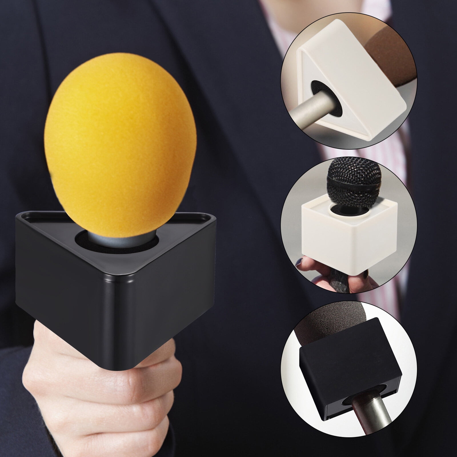 Supvox 1Set Multi Functional Microphone Logo Stand ABS Material with ...