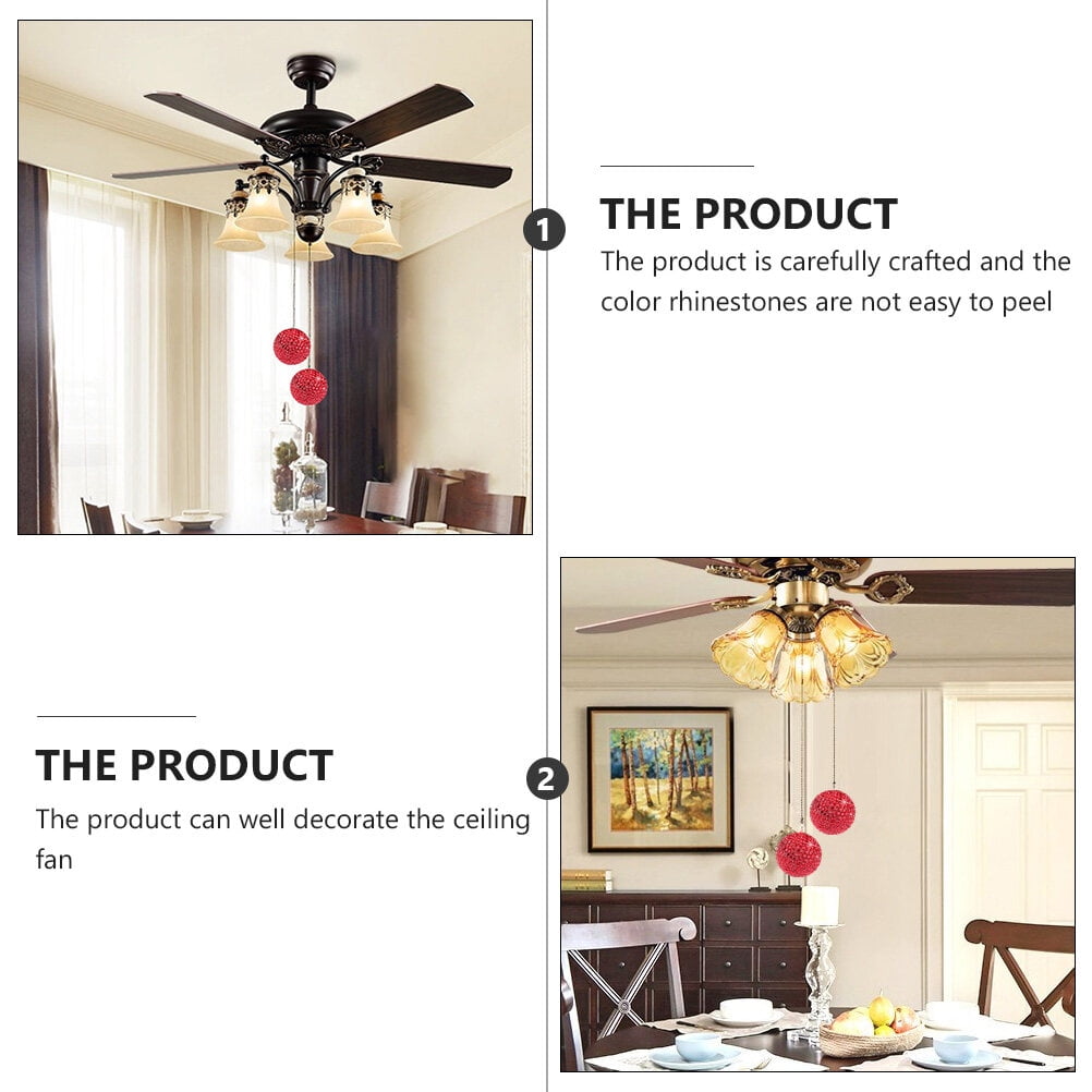 NICEMAL 1 Set Ceiling Fan Pull Chain Pulling Switch Chain Beaded Fan Pull Chain - Walmart.com