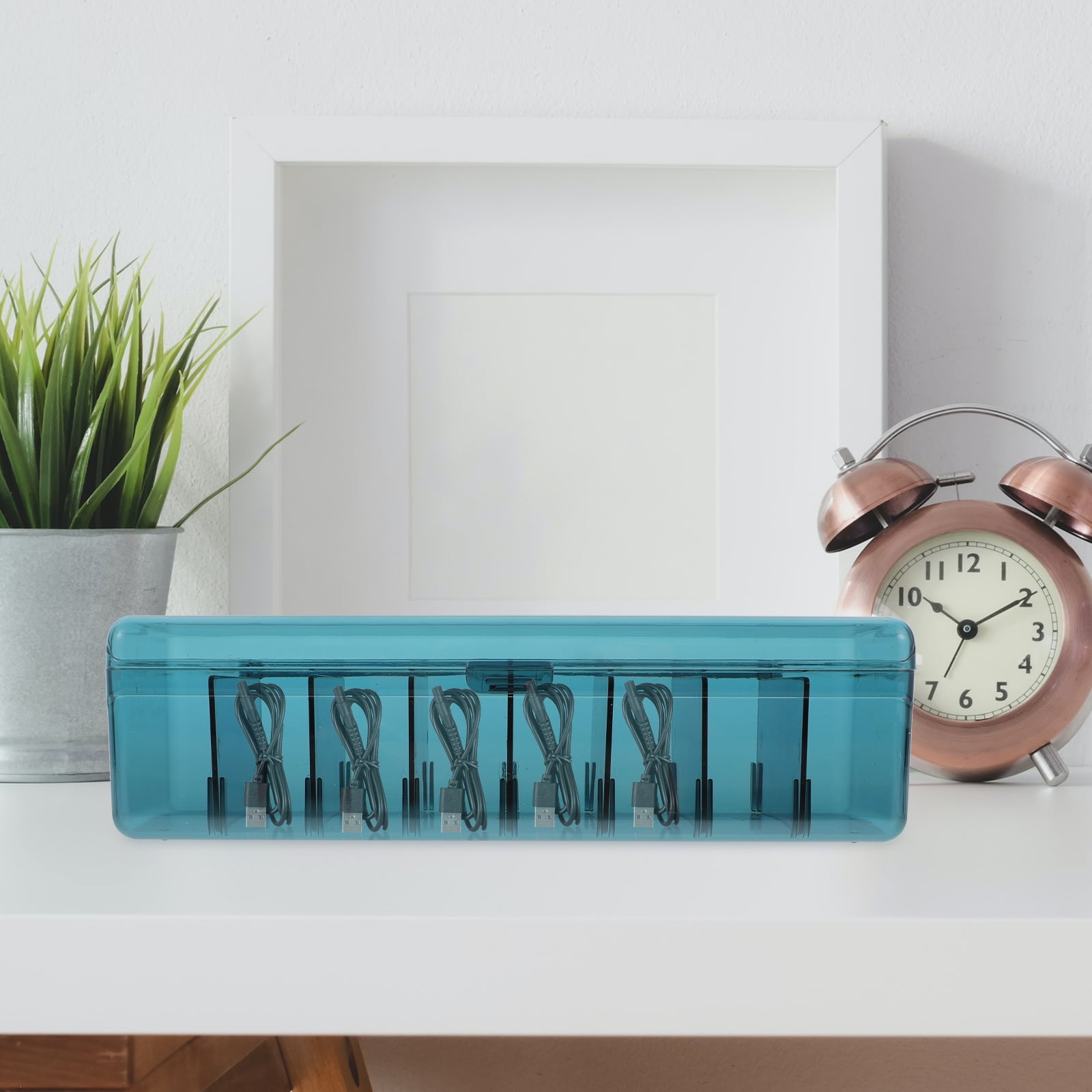 NICEMAL 1 Set of Office Usb Cable Storage Box Sorting Desktop Cable Box ...