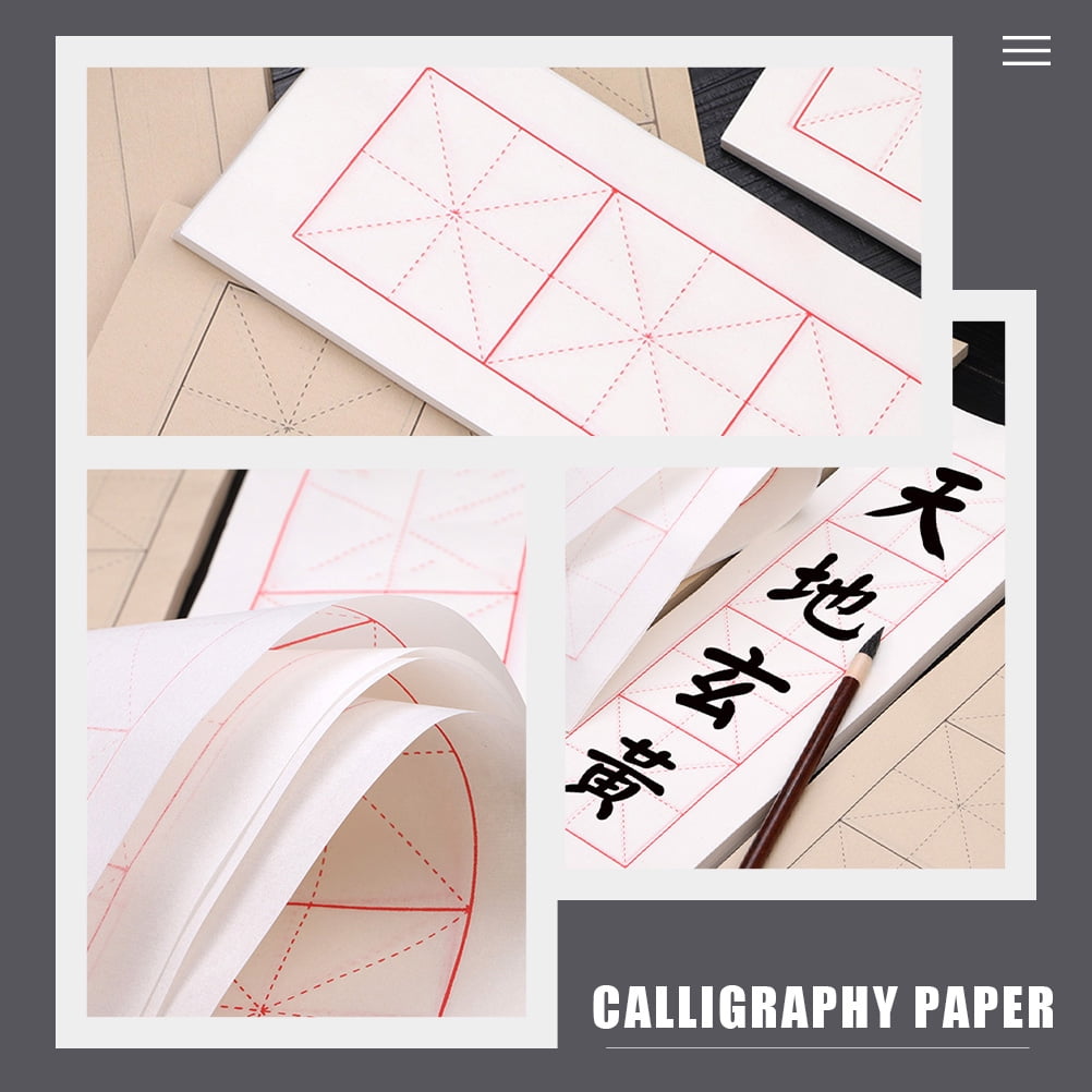 NICEMAL 100 Sheets Writing Paper Calligraphy Paper Calligraphy ...