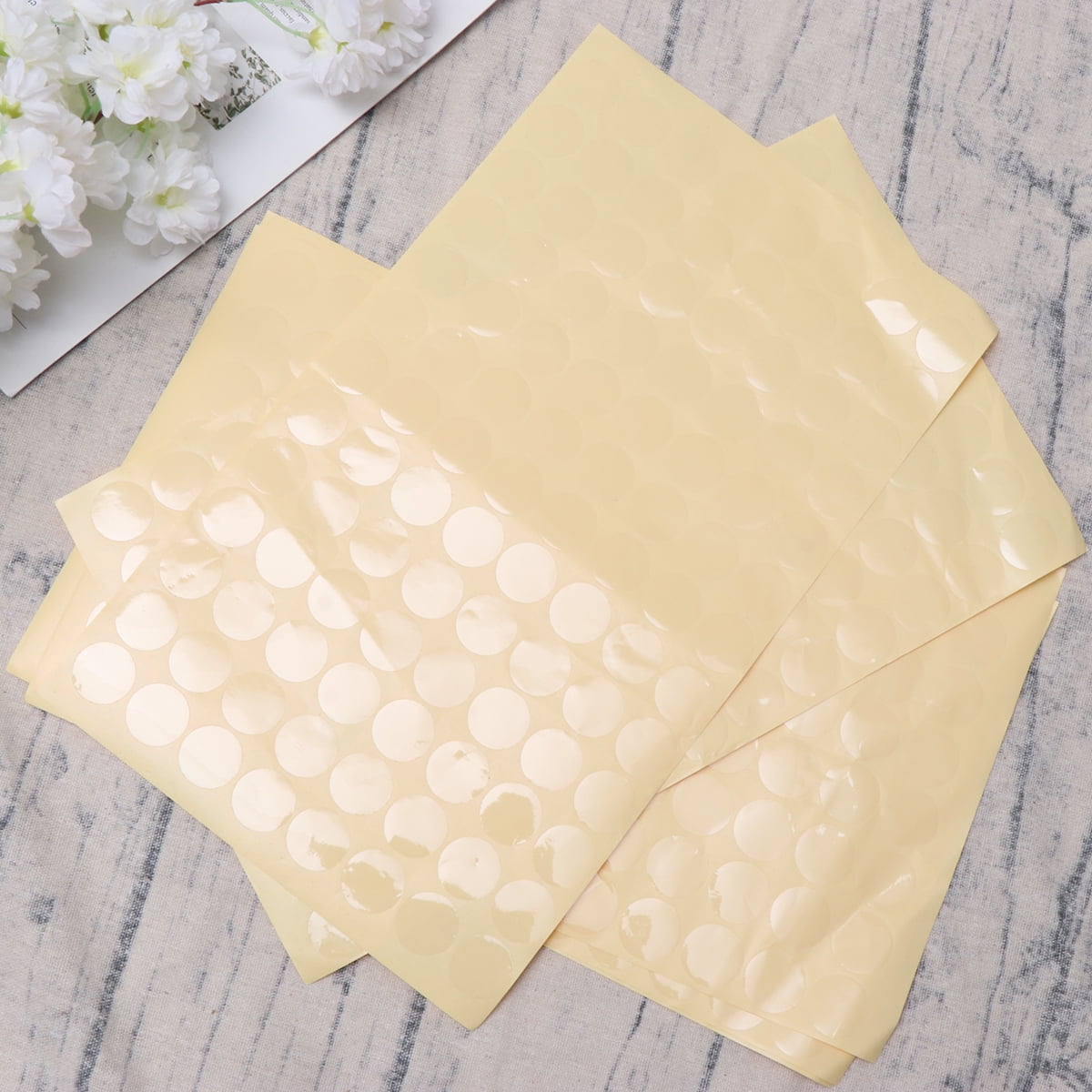 Supvox Transparent Circular Sticker Round PVC 1000Pack - Walmart.com