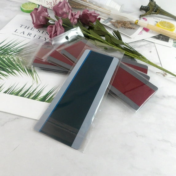Supvox 12Pcs Waterproof PVC Bookmarks Transparent Creative Bookmarks ...