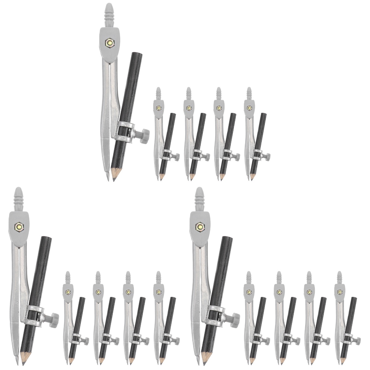 NICEMAL 15 Pcs Math Compass Drafting Tools Geometry Circle Drawing ...