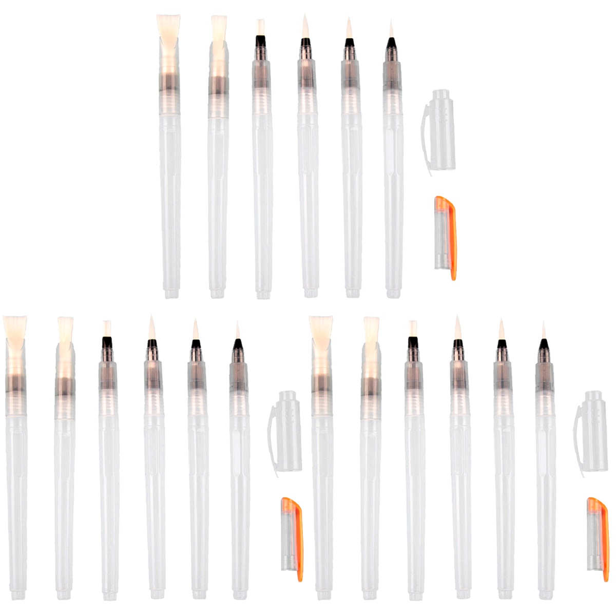 NICEMAL 18 pcs Watercolor Paint Pens Water Injection Hand Painting ...