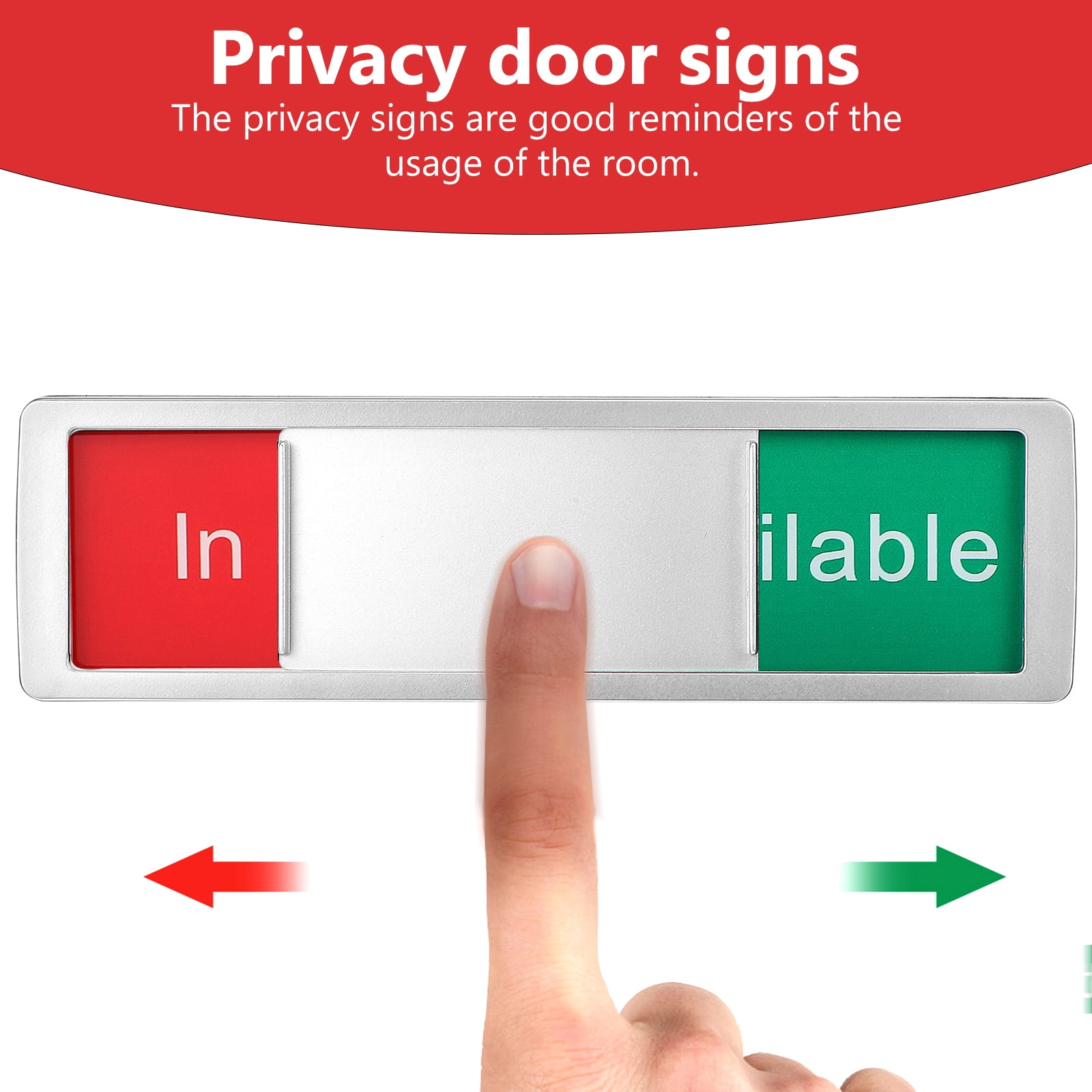 NICEMAL 2 Pcs Vacant Occupied Signs Privacy Signs Available or In Use ...