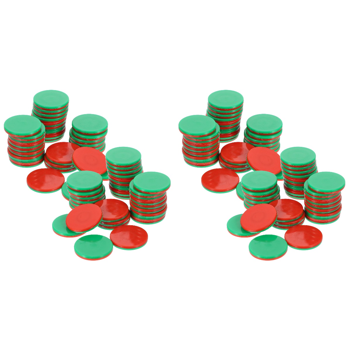 NICEMAL 2 Sets Plastic Poker Chip Value Numbers Cognition Sheet ...