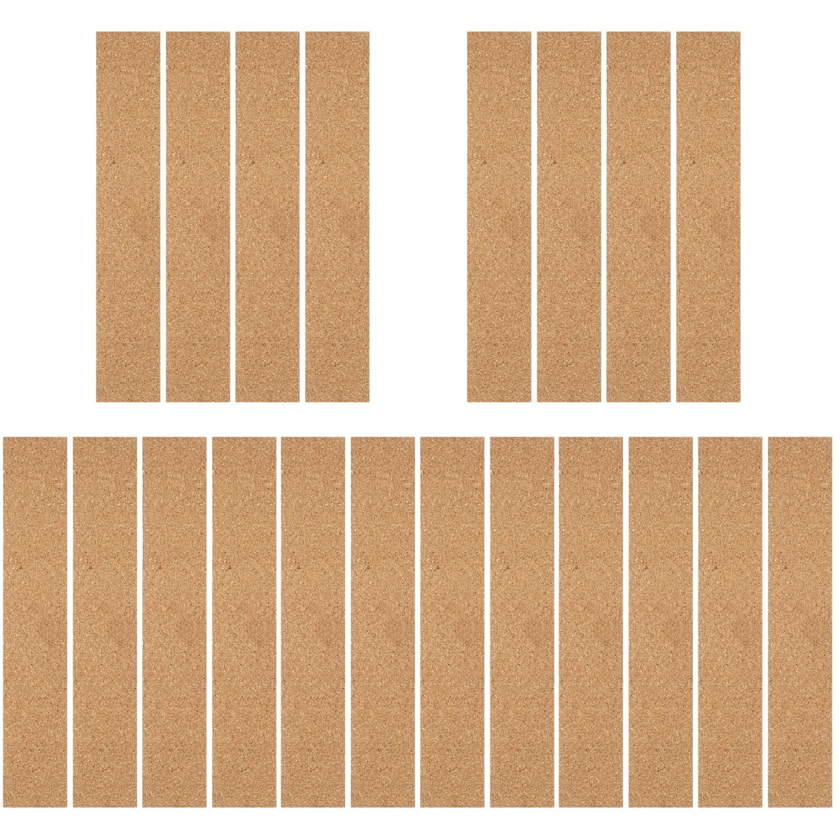 NICEMAL 20 Pcs Bulletin Board Cork Strips Message Bulletin Strips Self ...