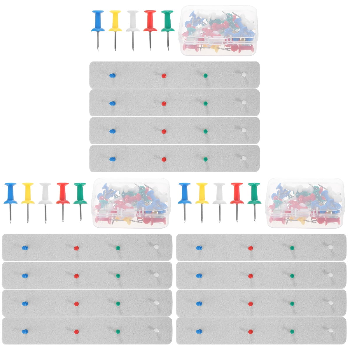 NICEMAL 3 Sets of Bulletin Board Strip Felt Bulletin Board Pin Boards ...