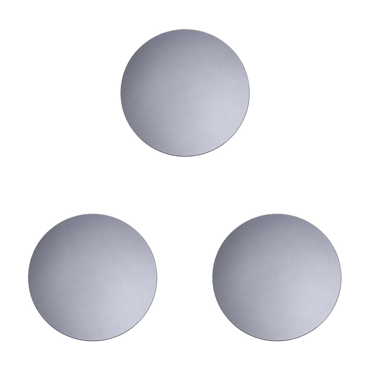 NICEMAL 3pcs 200 x 200mm Round Mouse Pad Aluminum Metal Computer Mice ...