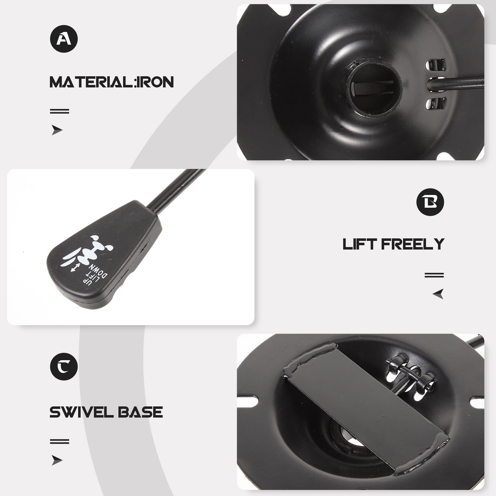 NICEMAL 3pcs Chair Swivel Base Accessory Tilt Control Mechanism Swivel ...