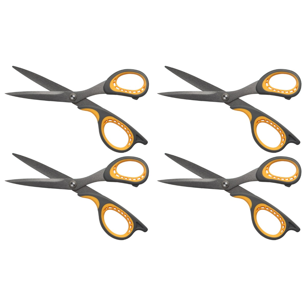 NICEMAL 4 Pcs Office All-Purpose Scissor Non-Stick Tape Scissor Comfort ...
