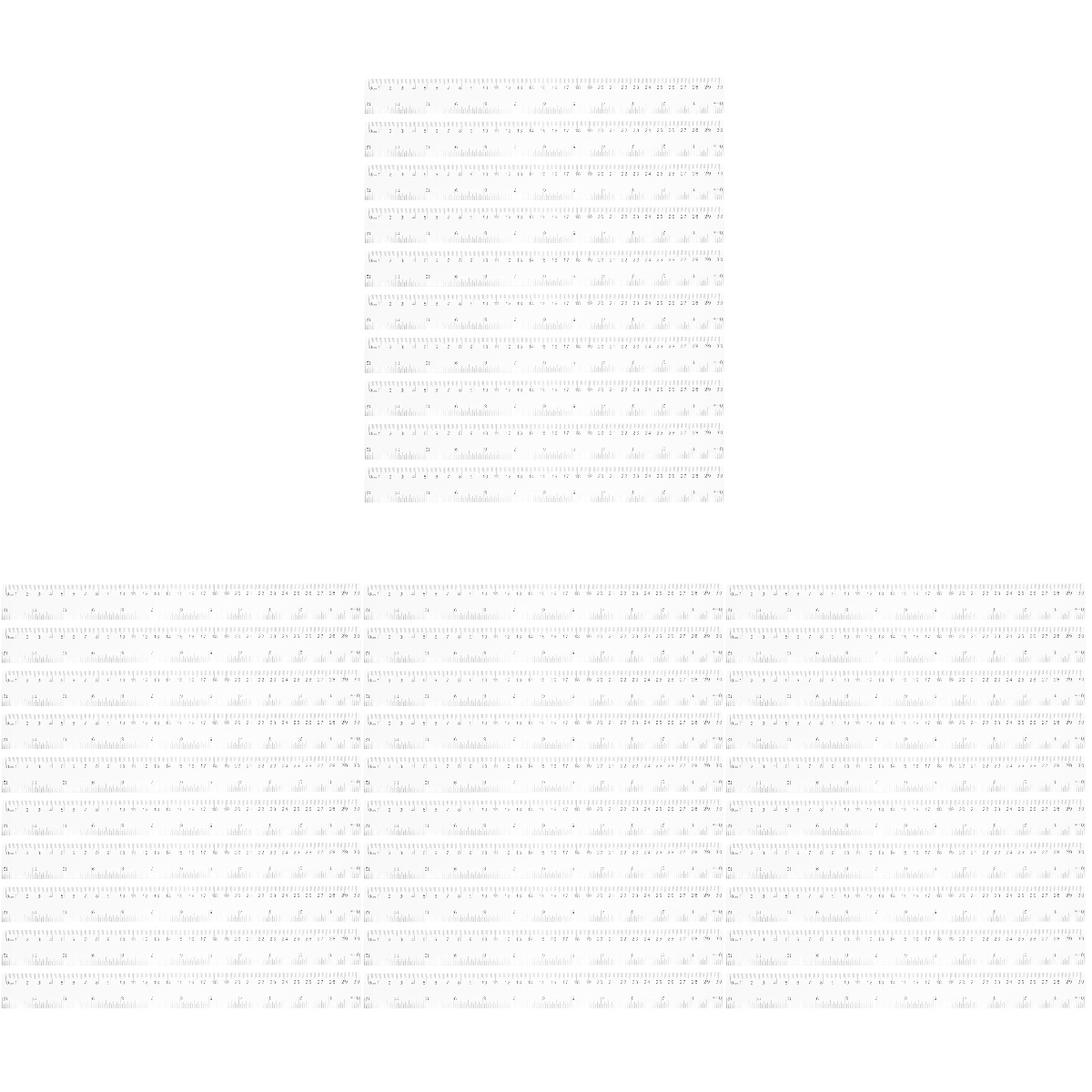 NICEMAL 40 Pcs Drawing Ruler Tool Scale Drawing Accessories Ruler ...