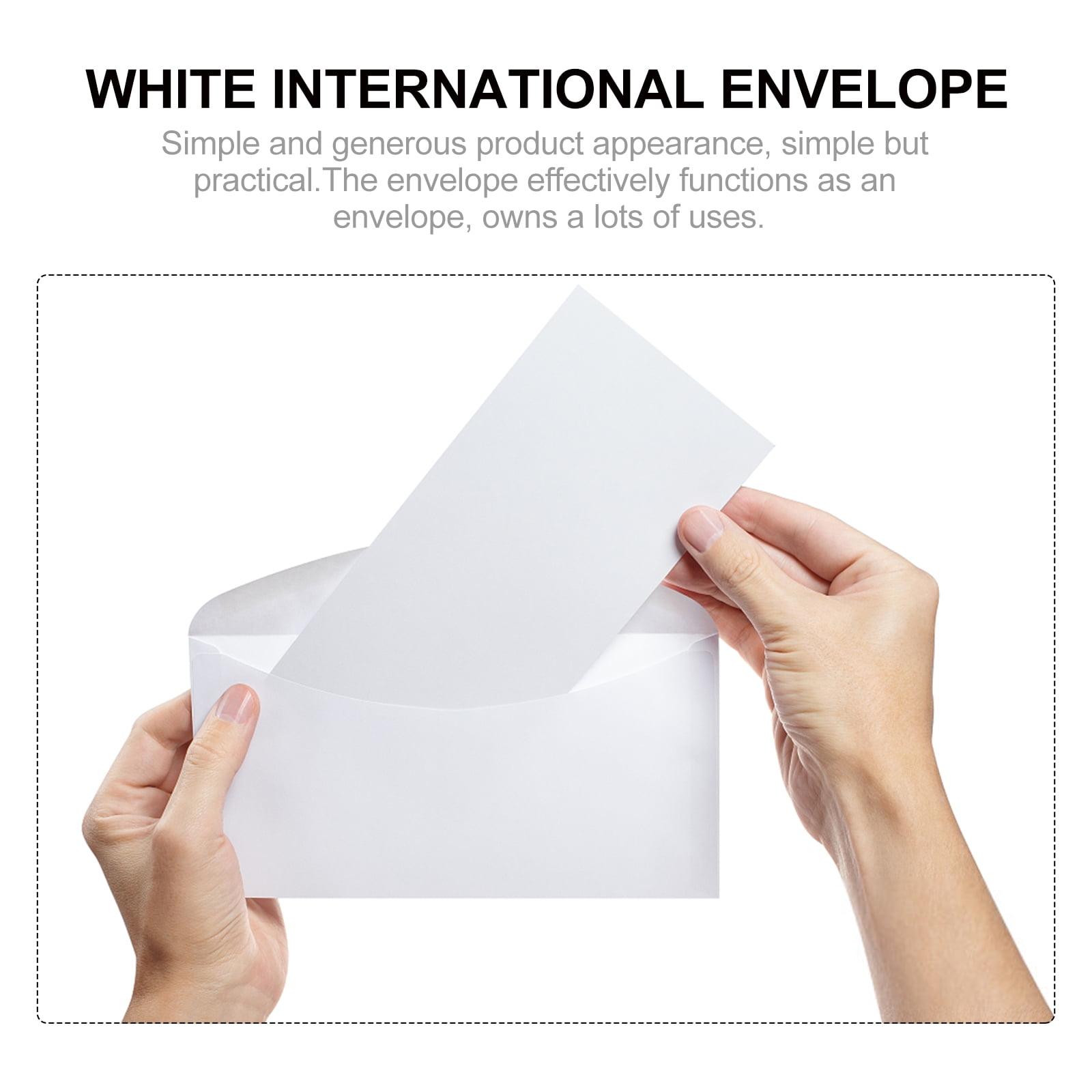 Supvox 40Pcs White Paper Envelopes for International Airmail and Letter ...