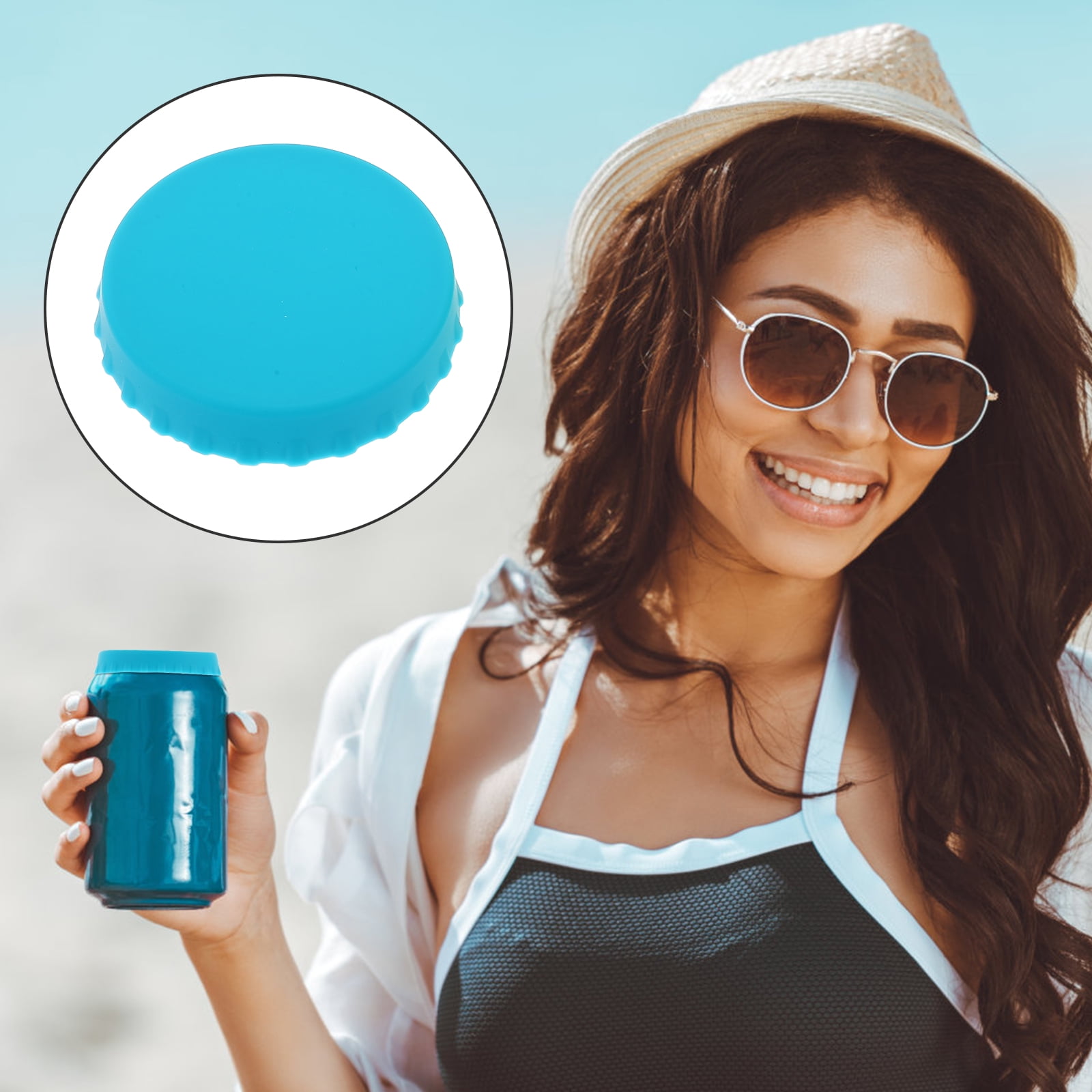 NICEMAL 4Pcs Ring-pull Can Lids Silicone Can Sealing Lids Reusable Can ...