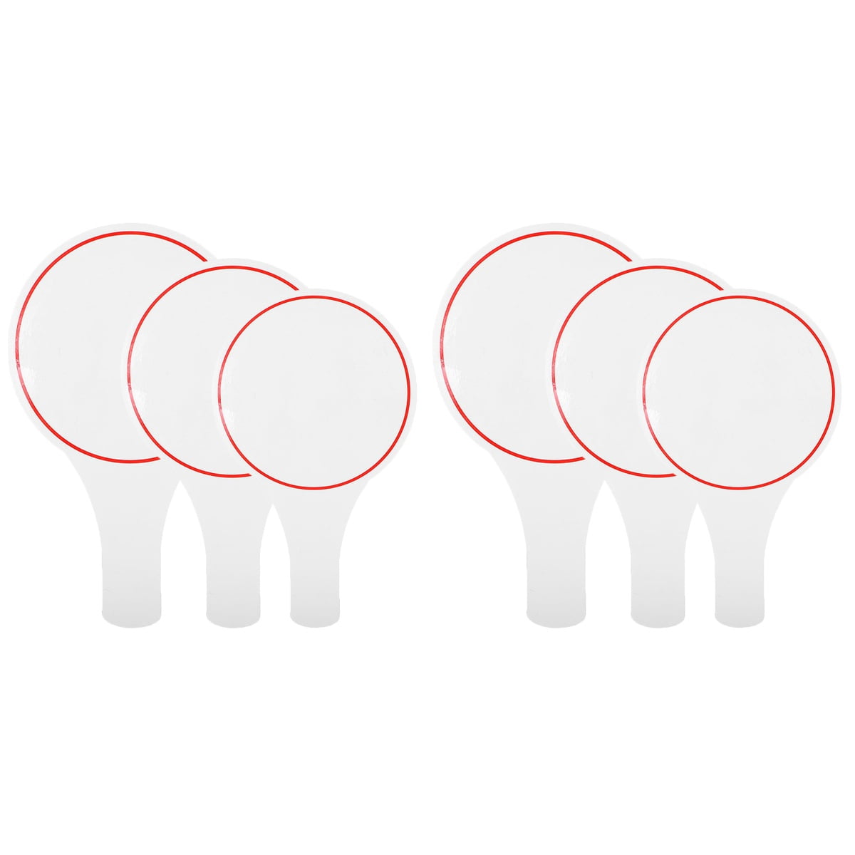 NICEMAL 6 Pcs Blank Scoreboard Handheld Scoreboard Judges Writable ...