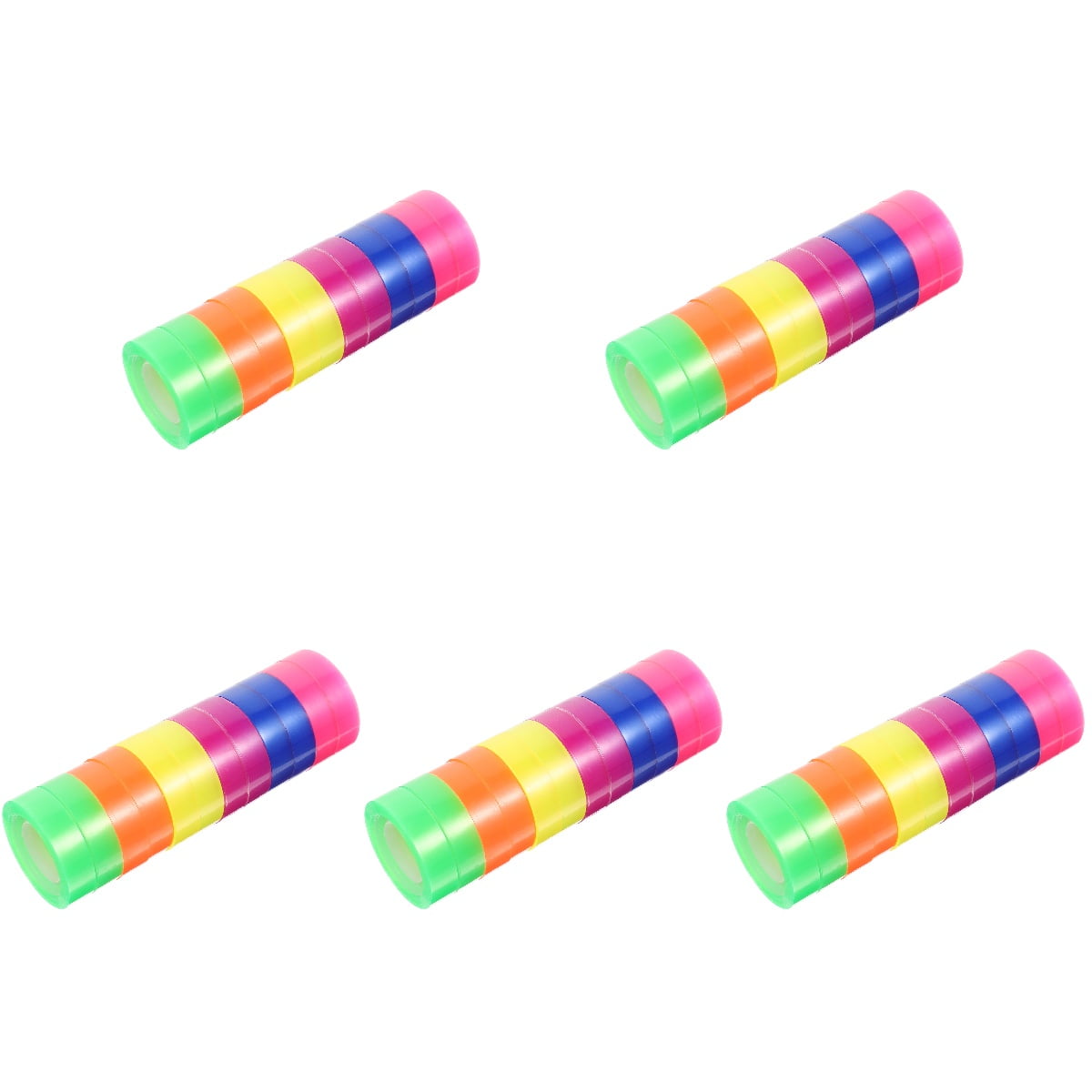 NICEMAL 60 Rolls of Colored Sticky Tapes Creative Adhesive Colorful ...