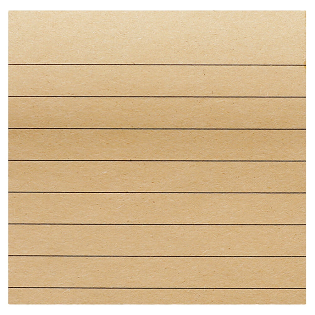 Supvox 7-Piece Khaki Adhesive Note Paper Set with Horizontal Lines for ...