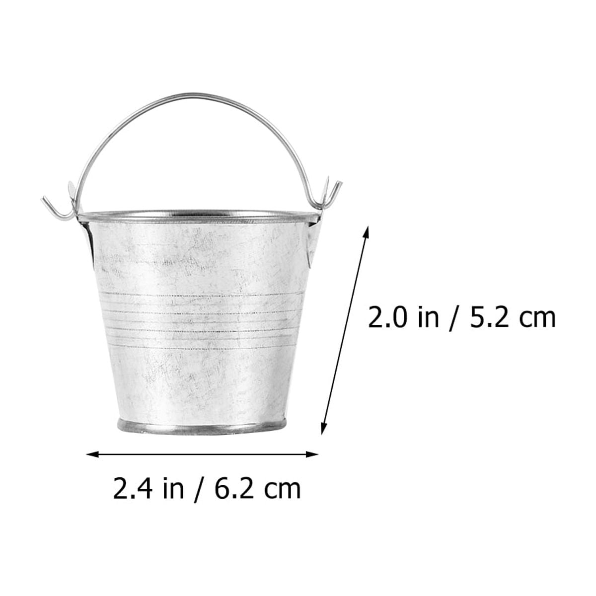 NICEMAL 8pcs 8pcs Miniature Tinplate Bucket Small Flower Bucket ...